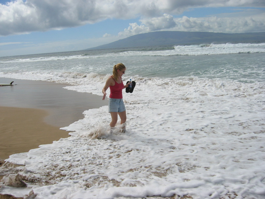 Alicia in ocean – NOAA Teacher at Sea Blog