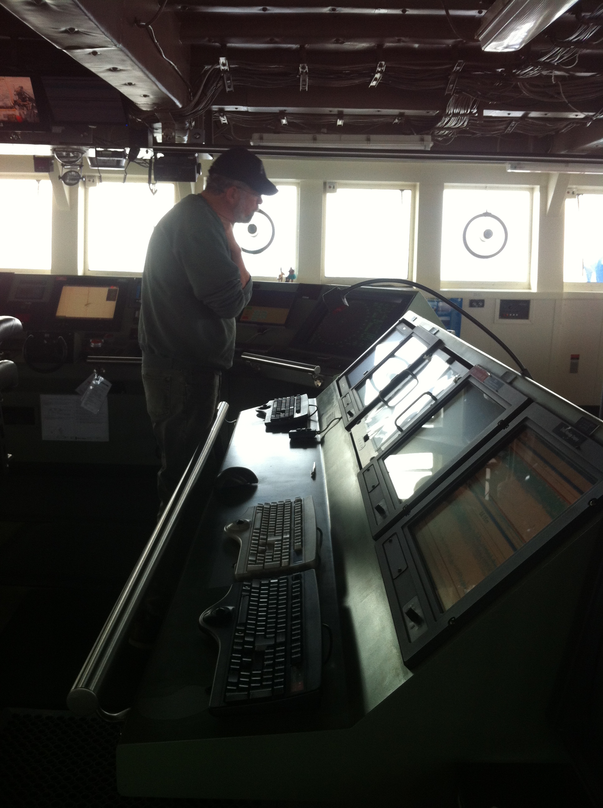 Neal on bridge – NOAA Teacher at Sea Blog
