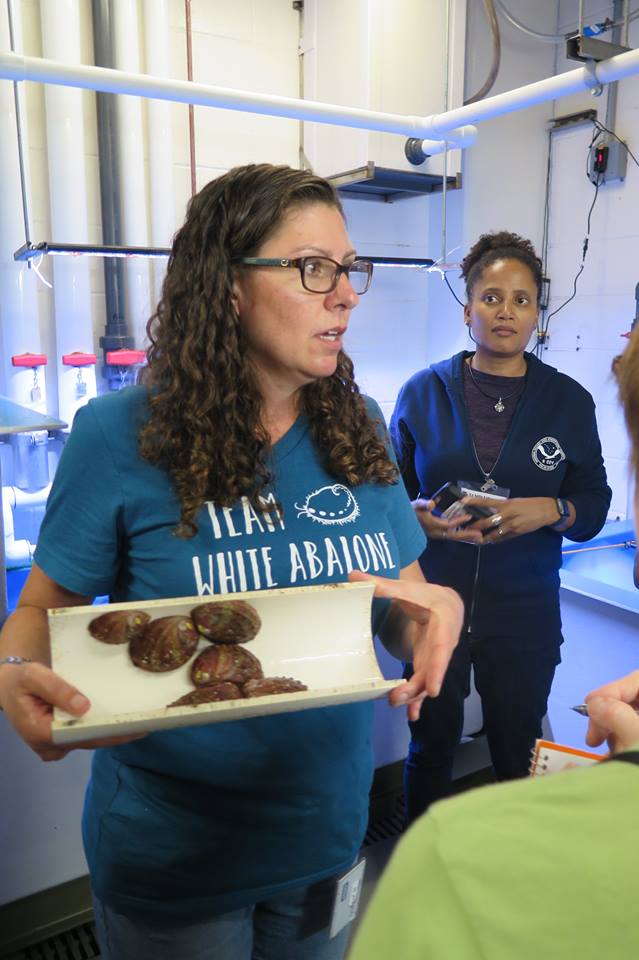 Katherine with abalone – NOAA Teacher at Sea Blog