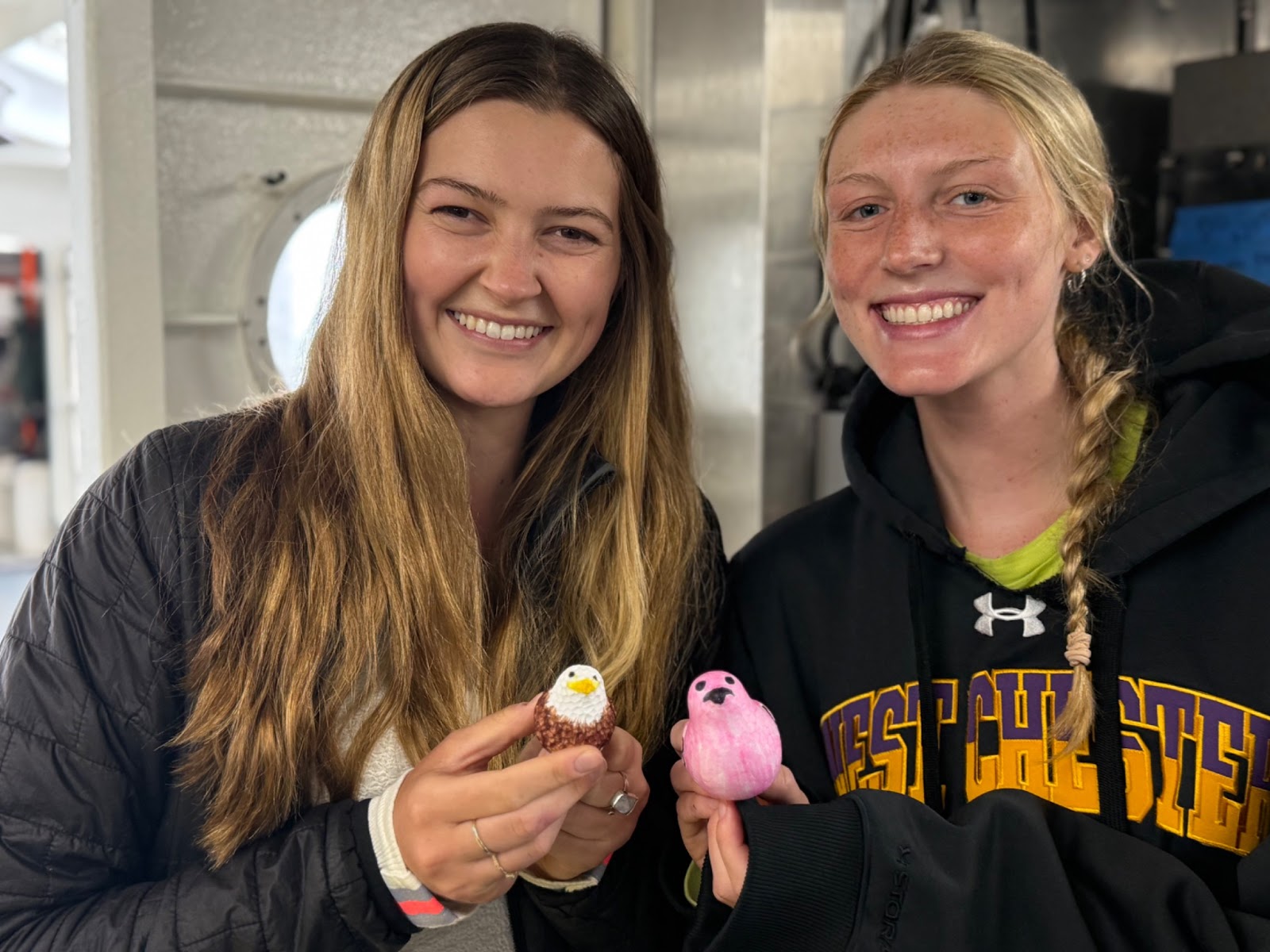 Omania_Melissa and Kylie and shrinkies – NOAA Teacher at Sea Blog