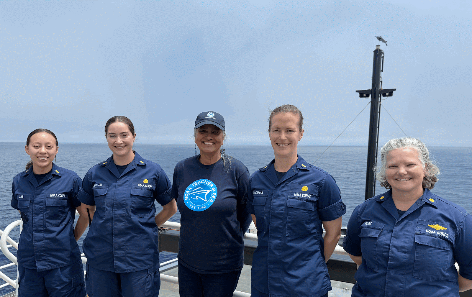Omania_NOAA Corps women and Jacqueline – NOAA Teacher at Sea Blog
