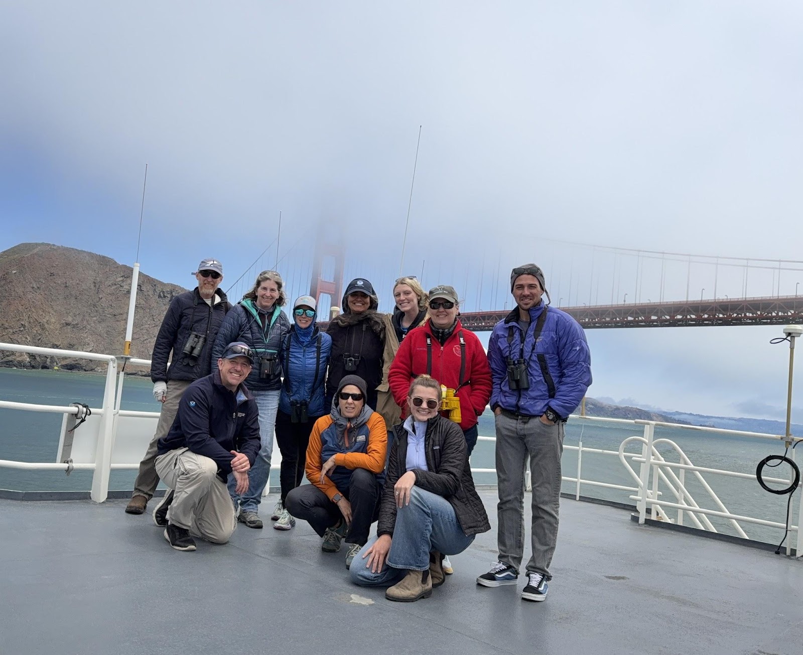 Omania_group photo with golden gate – NOAA Teacher at Sea Blog